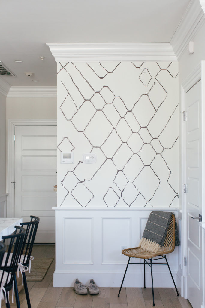 Bright & Neutral South Boston Condo with Statement Wallpaper · Haven