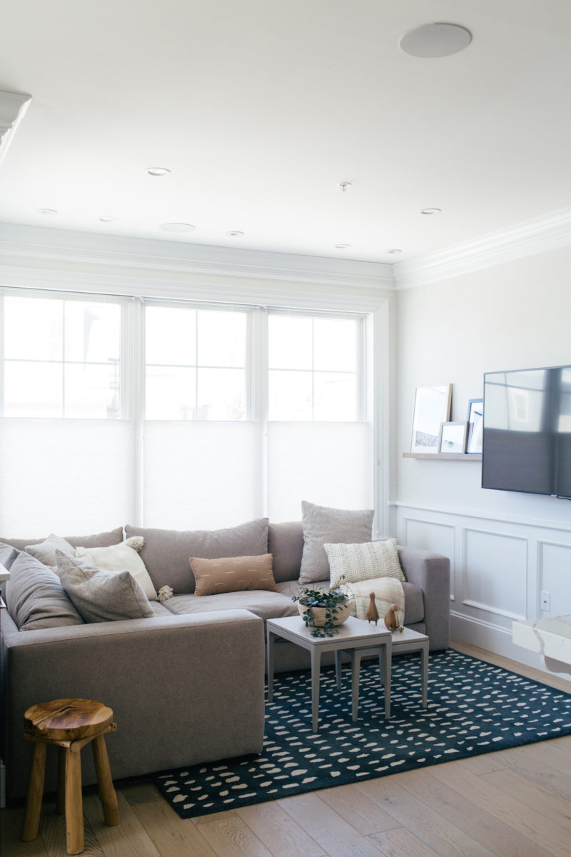 Bright & Neutral South Boston Condo with Statement Wallpaper · Haven