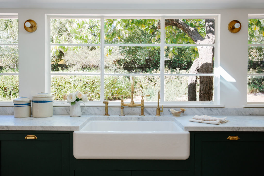A 'Perfect Green' Kitchen Captivates in This 1949 Ojai Ranch House · Haven