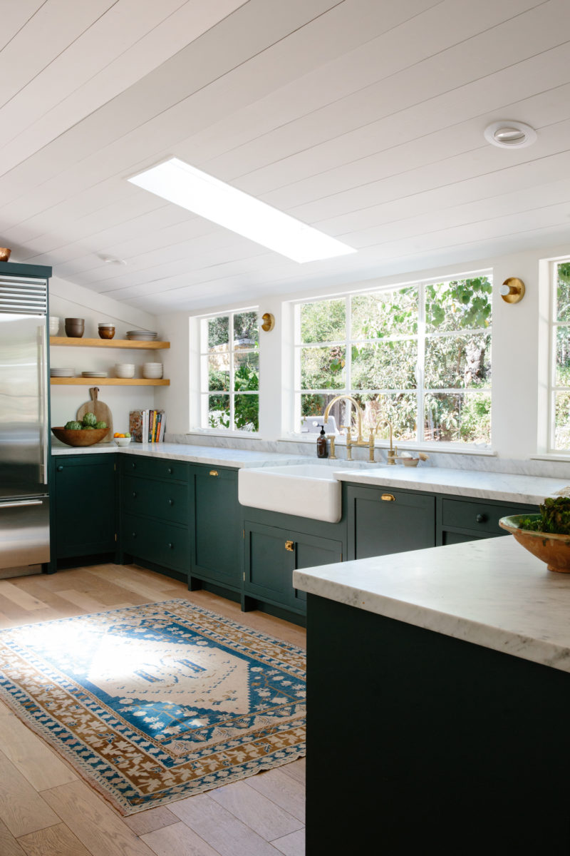 A 'Perfect Green' Kitchen Captivates in This 1949 Ojai Ranch House · Haven