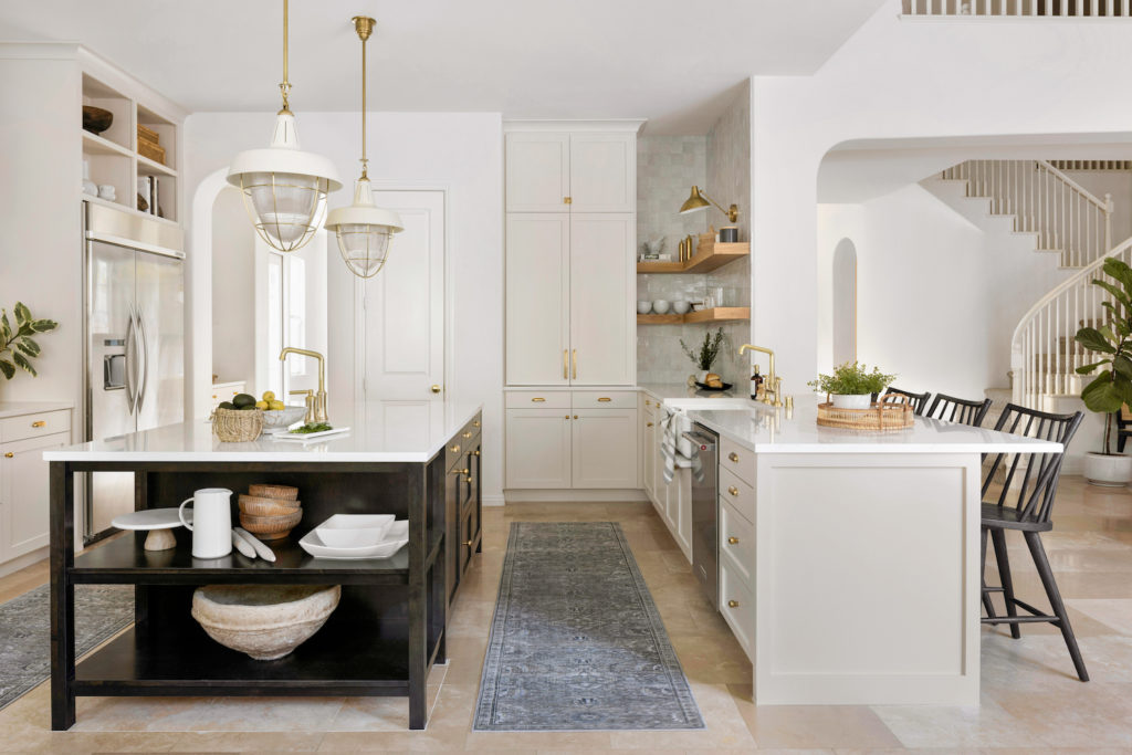 Open Shelving and Ten Foot Ceilings Create a Cozy Yet Spacious Kitchen ...