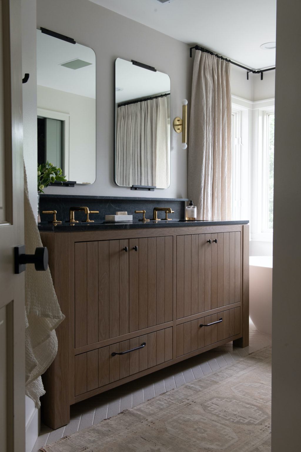 Peek Inside a Pared-Down Traditional Bathroom · Haven