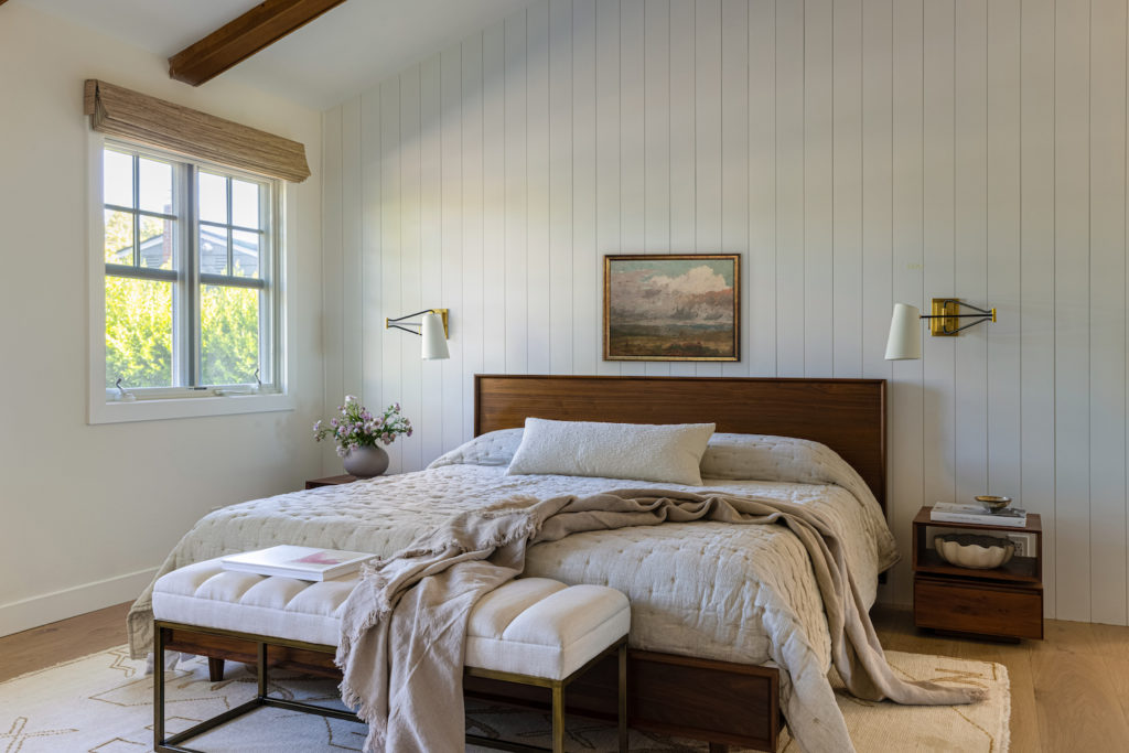 Flowing Travertine Floors Set the Tone in This Modern Mid-Century Home · Haven