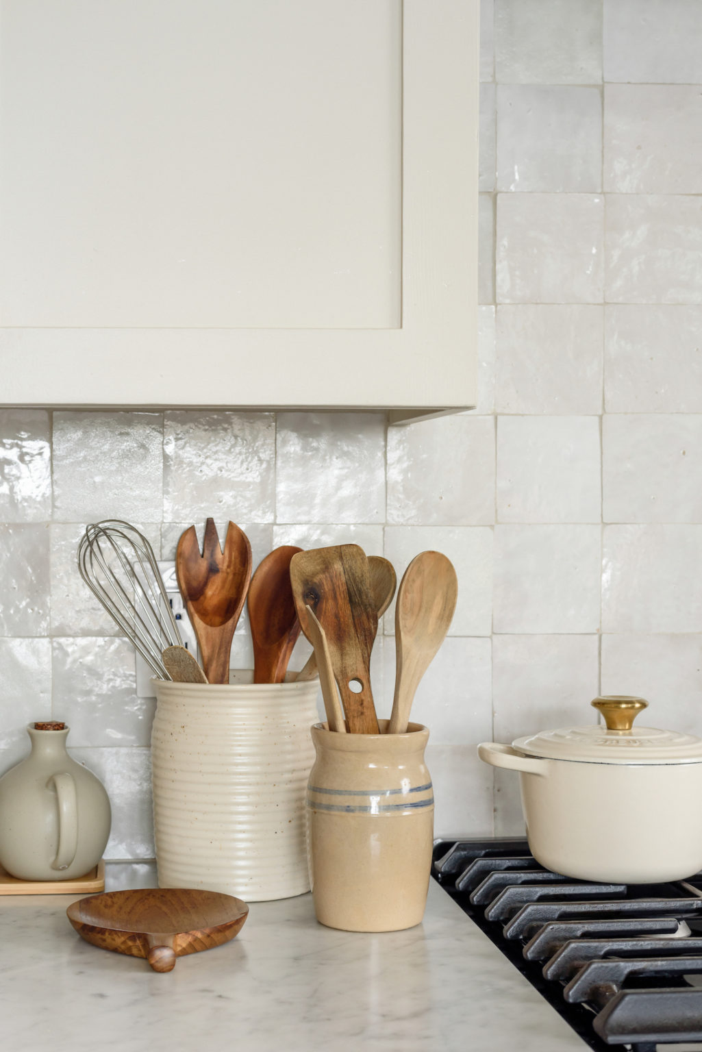 Sandy Cabinets and Brass Knobs Lend Classic Touches to This Craftsman ...
