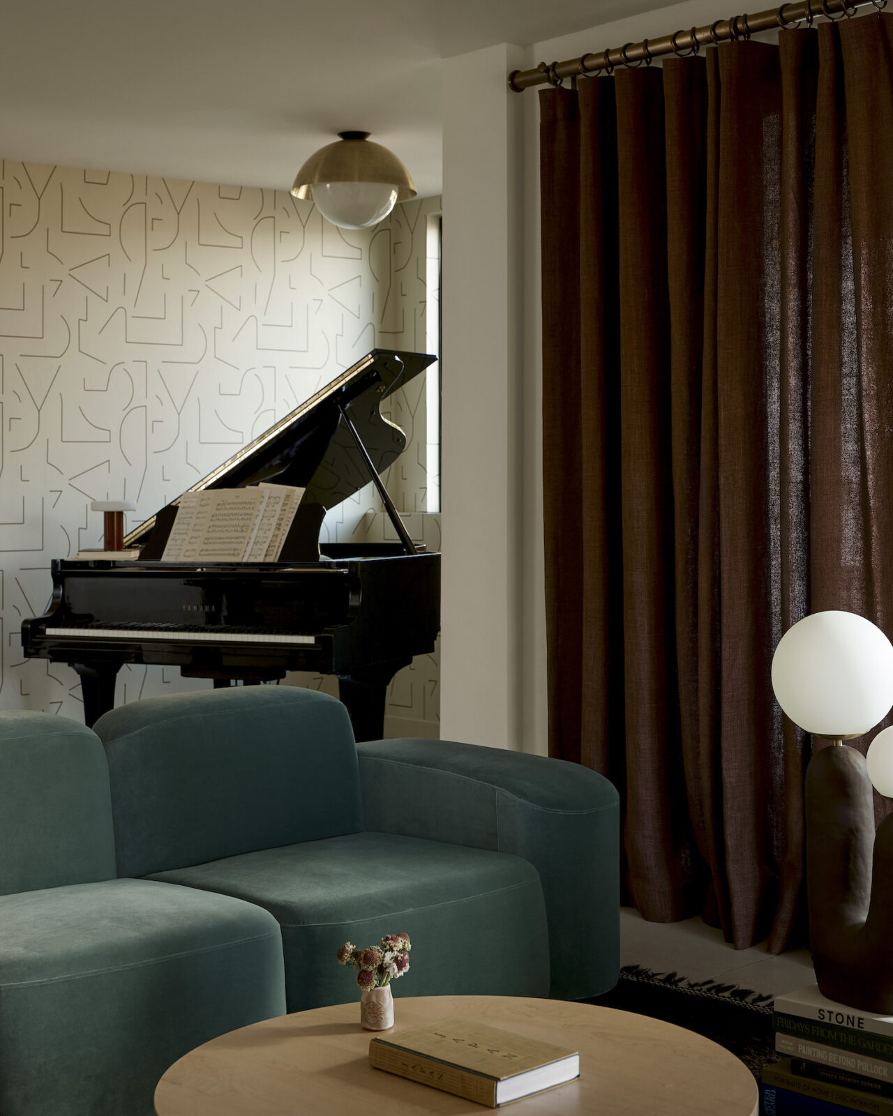 Earthy Maroons and Deep Blues Bring Ease to This Design Forward Home ...