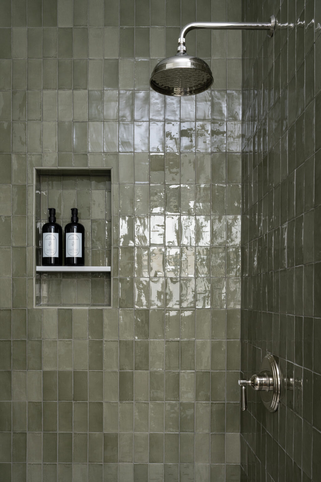 Muted Cut Stone Layers on Subtle Texture in a Neutral Transitional Home ...