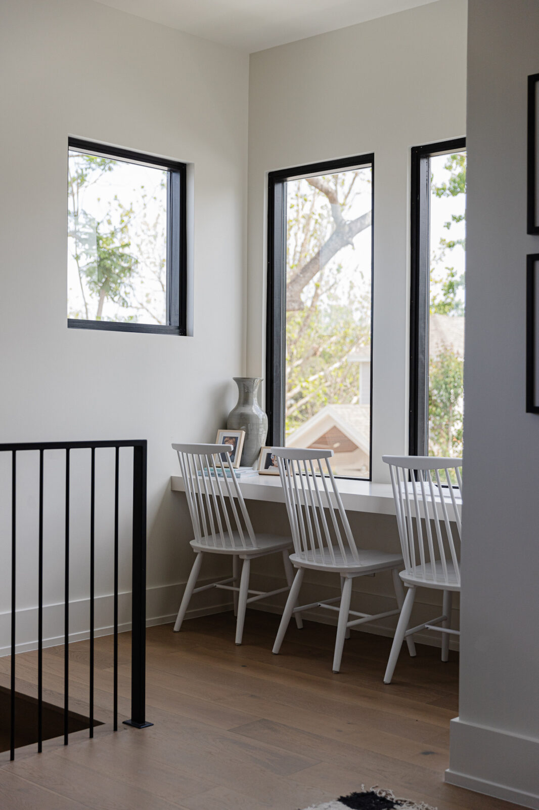 Deep Wood Tones Mingle With Light Neutrals in This Modern Transitional ...