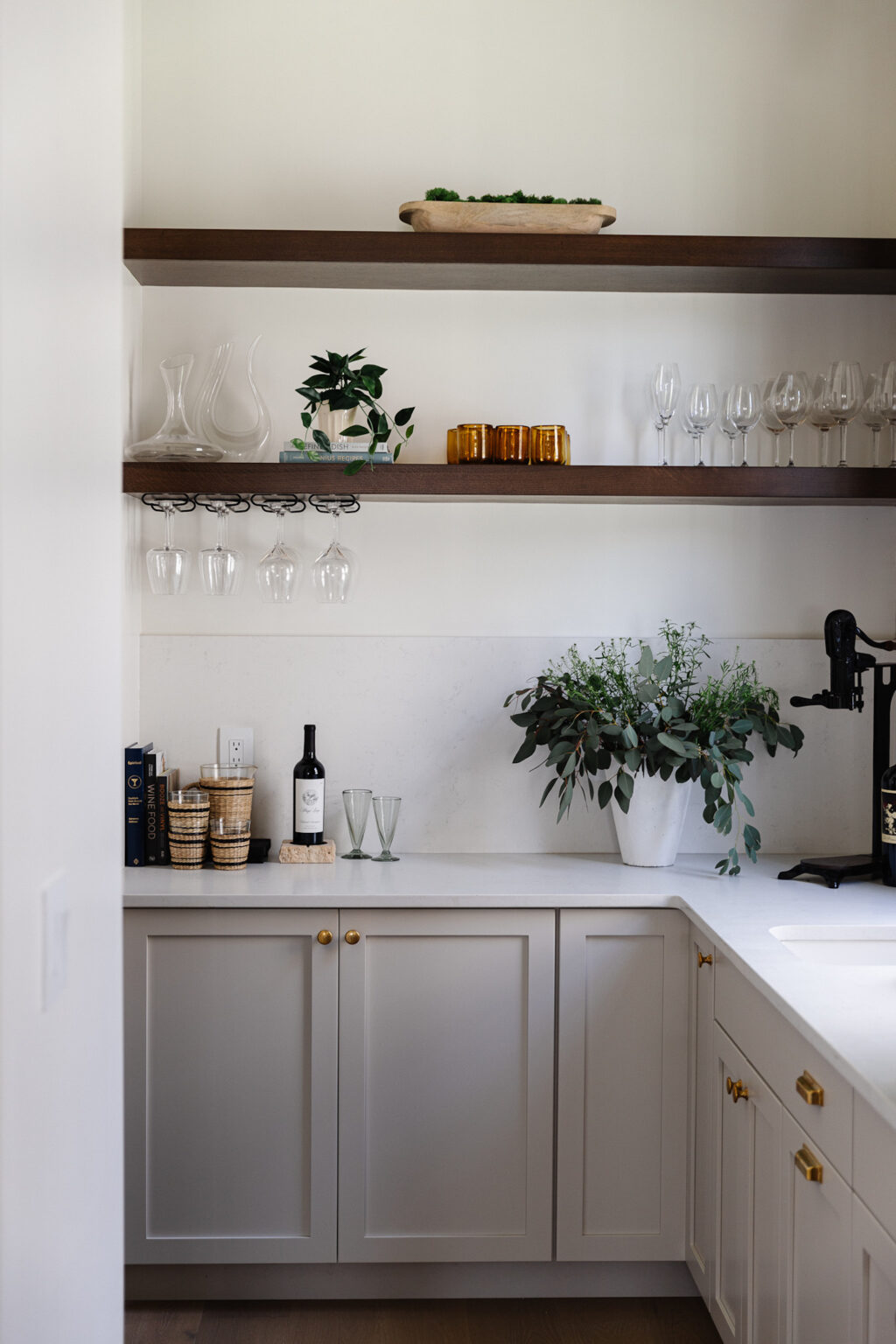 Deep Wood Tones Mingle With Light Neutrals in This Modern Transitional ...
