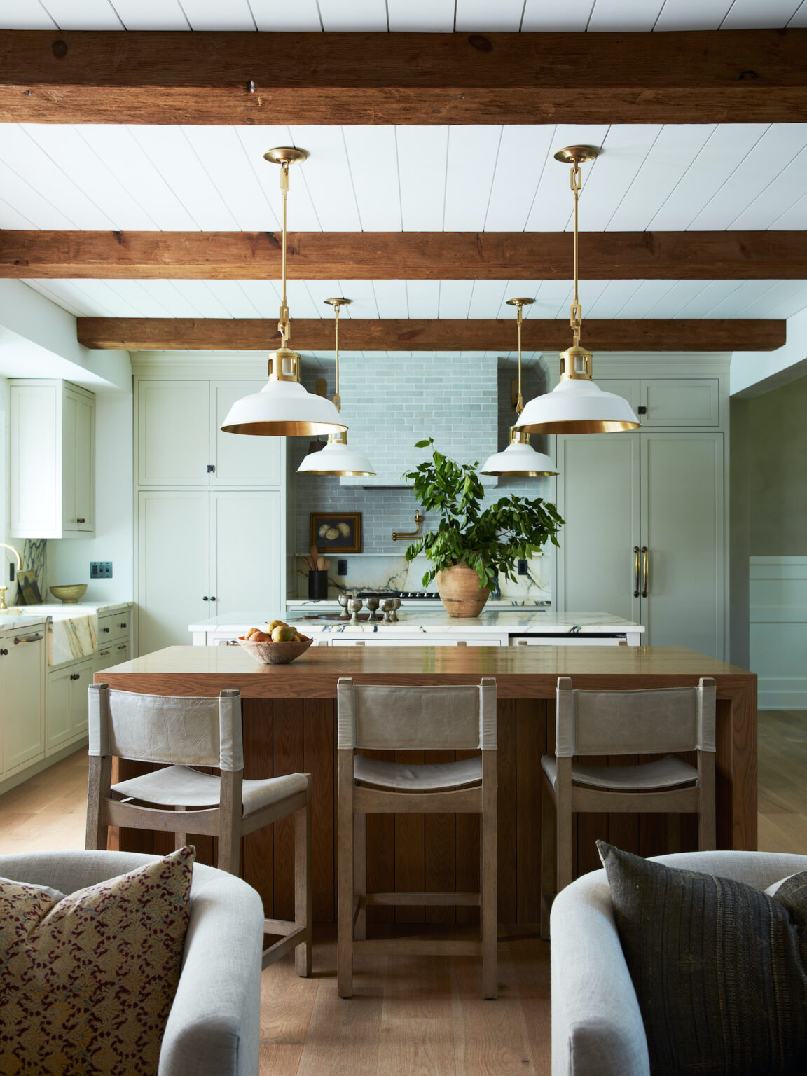 Small Touches of Eclectic Farmhouse Soften This Traditional Colonial ...