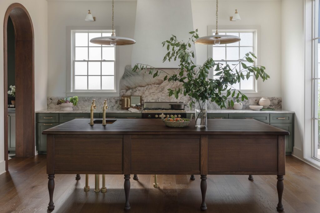 How a Custom European-Inspired Island Transformed The Design of This ...